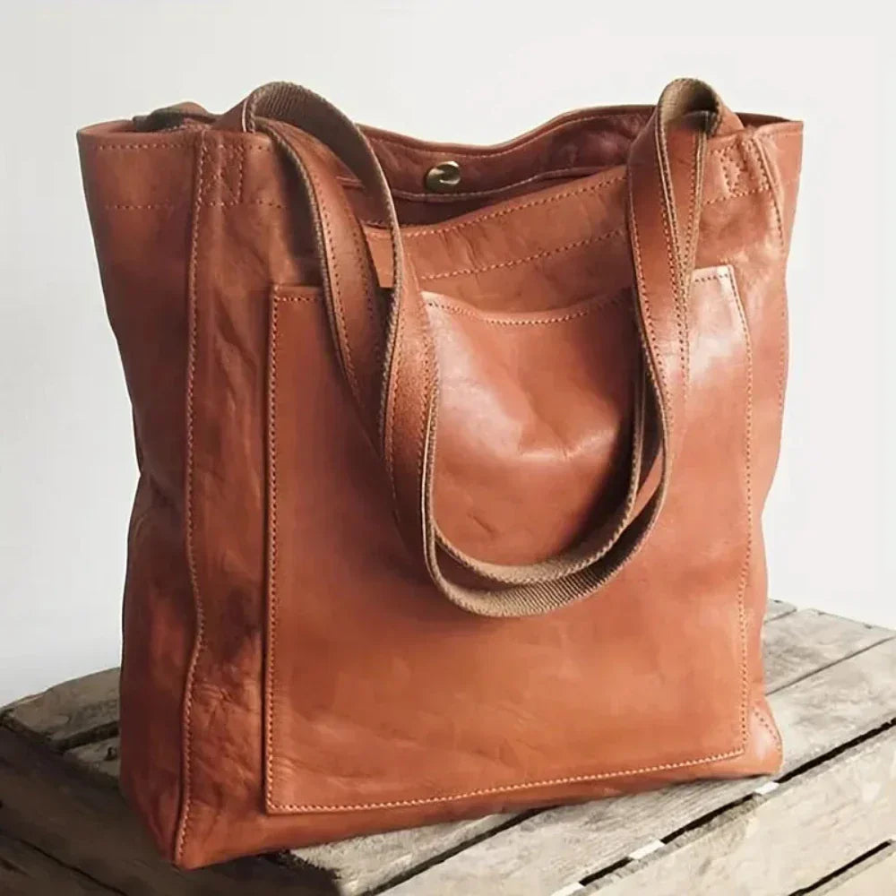 Loreine Women’s Leather Tote Bag – with Smart Storage Compartments ...