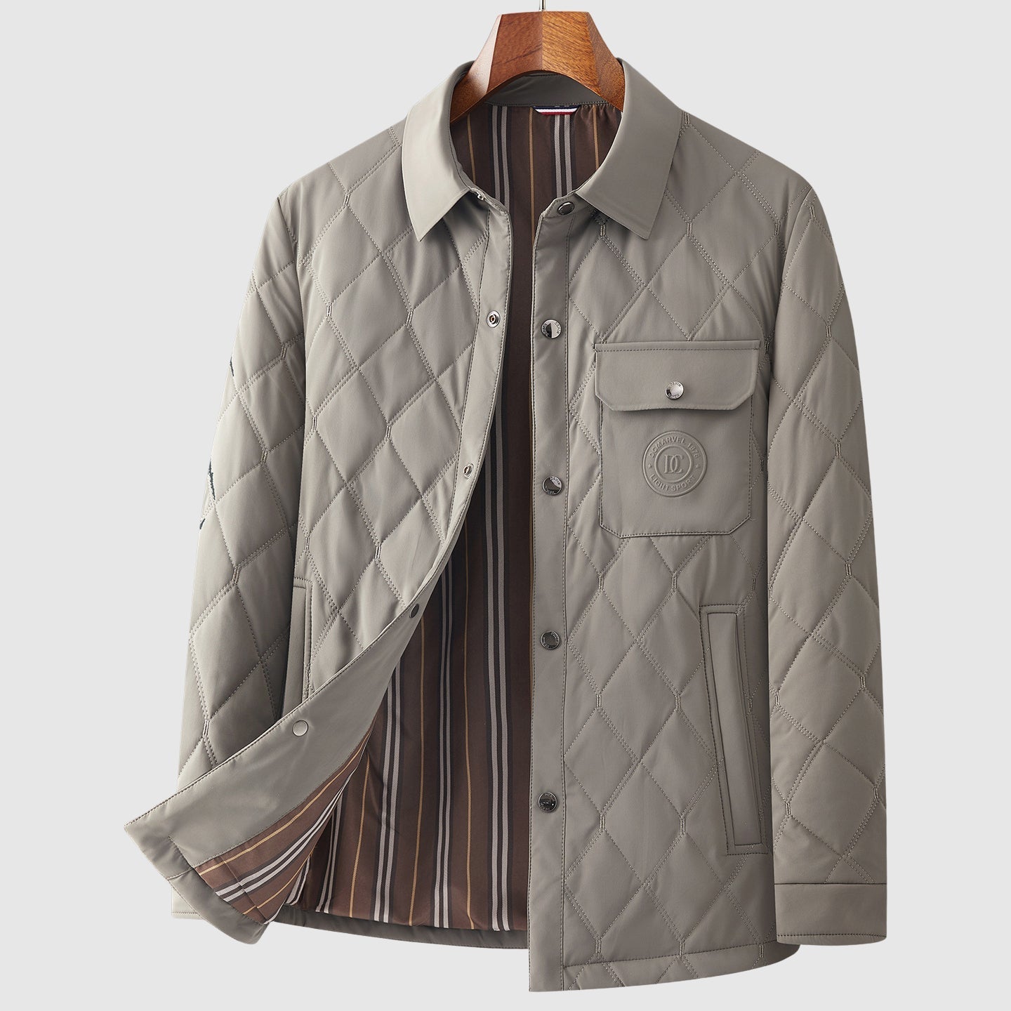 Adrian Men’s Diamond Quilted Jacket – Tefflor